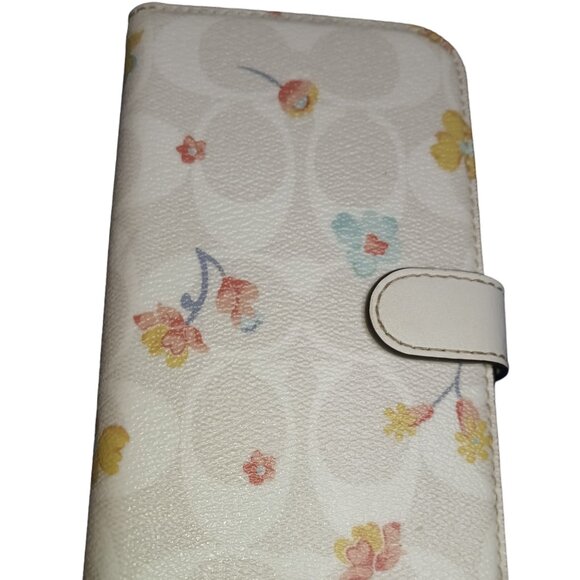 Coach | Accessories | Coach Floral Phone Case Card Holder Iphone 3 Pro ...